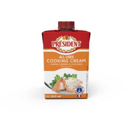 Président crème légère fluide stérilisée UHT 12% M.G. 20cl