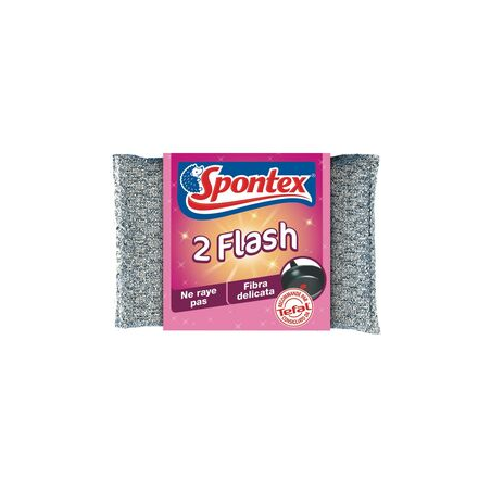 SPONTEX Tampons flash qui ne raye pas 2 tampons