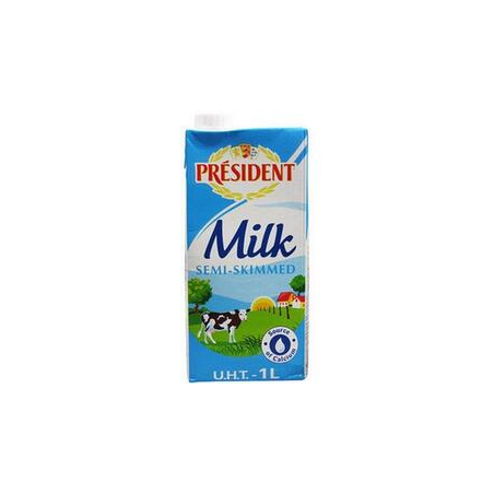 Président Lait 1/2 Ecrémé Brique 1L