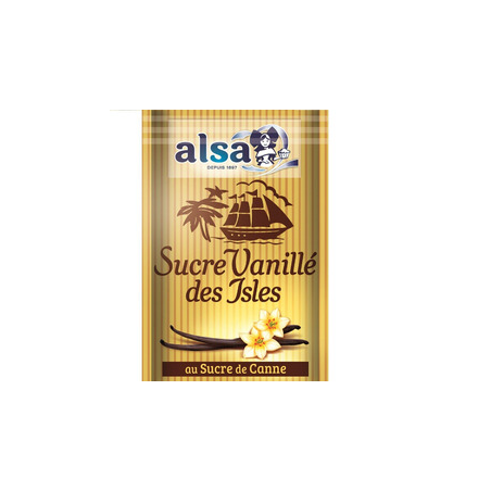 ALSA Sucre vanillé des Isles au sucre de canne 7 sachets 7x7,5g ALSA ...