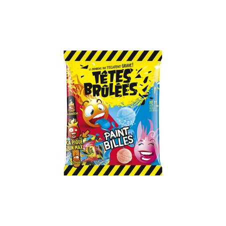 TETE BRULEES Bonbons billes piquantes en sachet 135g