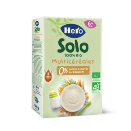 Hero Baby céréales infantiles multicéréales sans sucres ajoutés étui 300 g