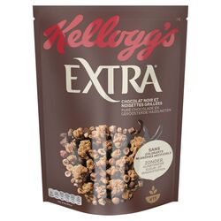 KELLOGG'S Céréales extra chocolat noir noisettes grillées 500g