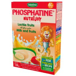 Phosphatine Nutrijoy flocons de céréales lactés instantanés aux fruits 200g