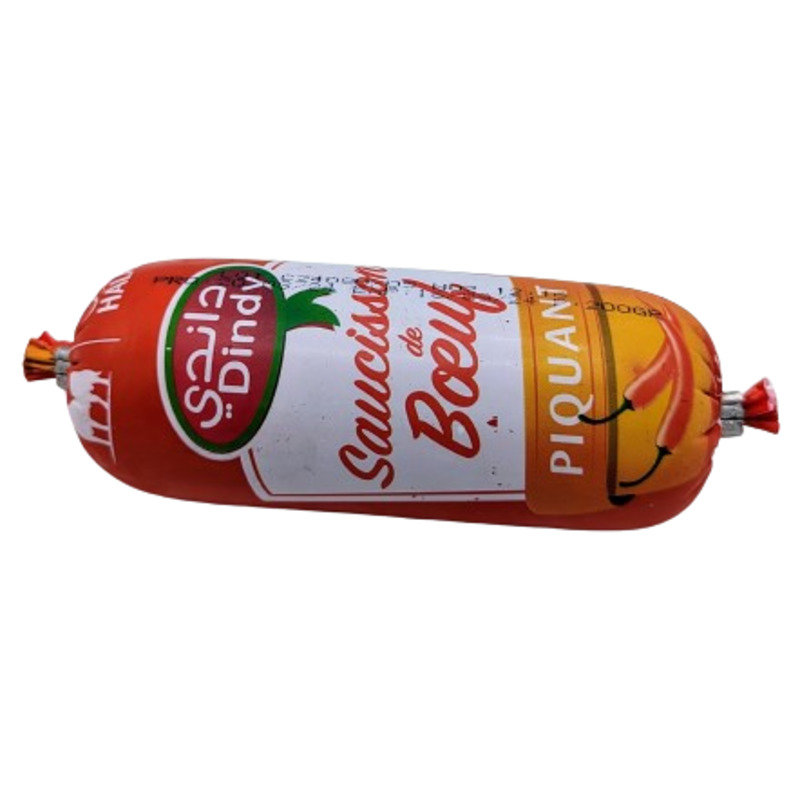 Dindy saucisson boeuf piquant 200g