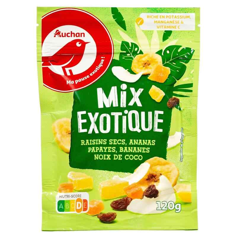 Auchan Mix Fruits Exotiques 120G