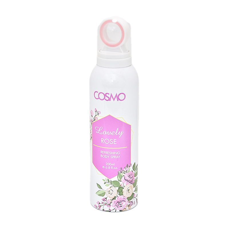 Cosmo Spray corporel rafraîchissant Lovely Rose – 200 ml