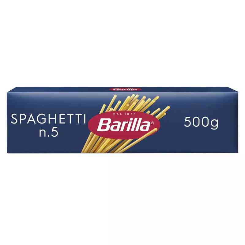 Pâtes spaghetti n°5 BARILLA le paquet de 500 g